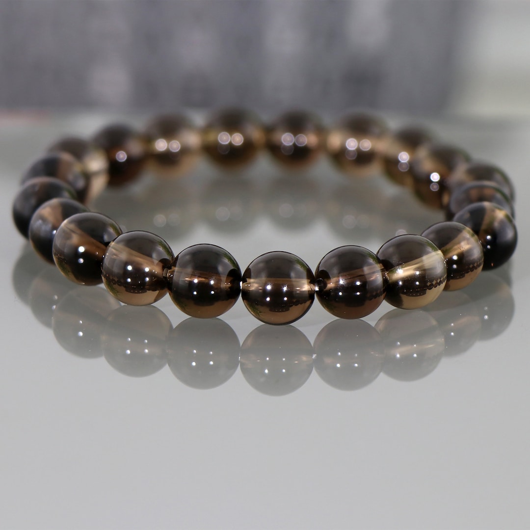 Smoky Quartz Bracelet, 6mm Smoky Quartz Bracelet, Healing Bracelet ...