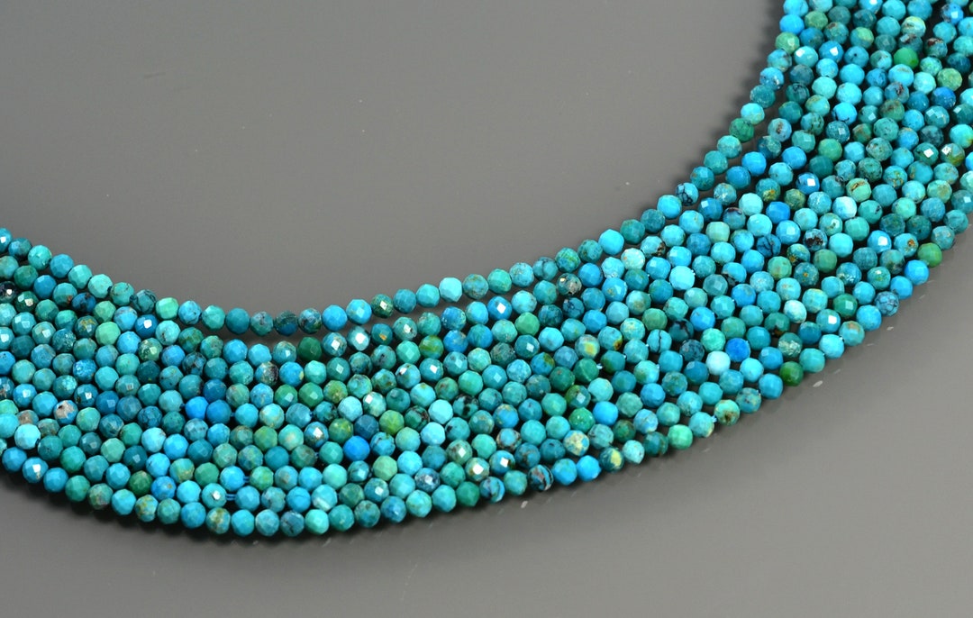 Turquoise Beads, Natural Turquoise Wholesale Beads 15 Strand and Size 2 ...