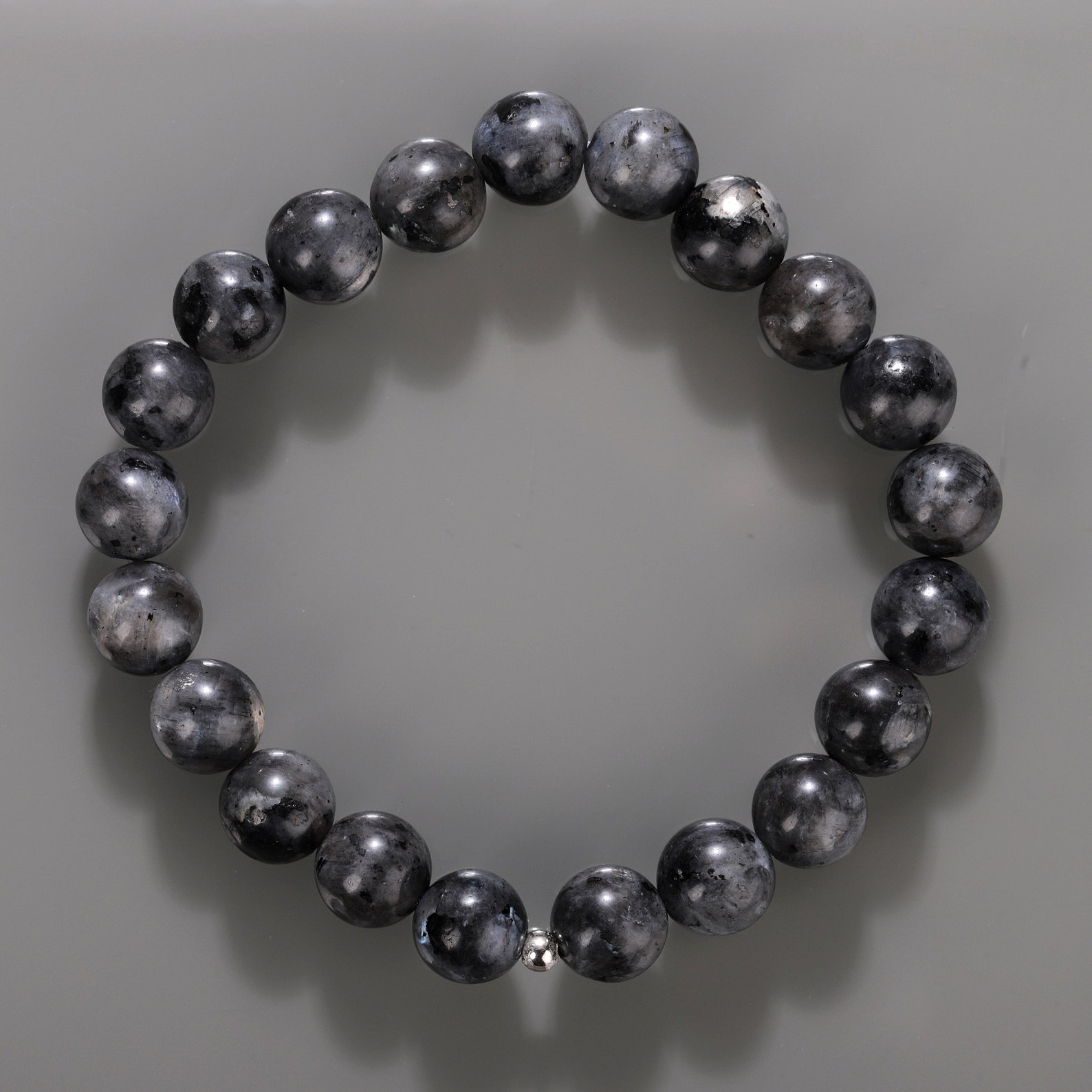 Larvikite Bracelet Larvikite Gemstone Beads Bracelet Dainty - Etsy