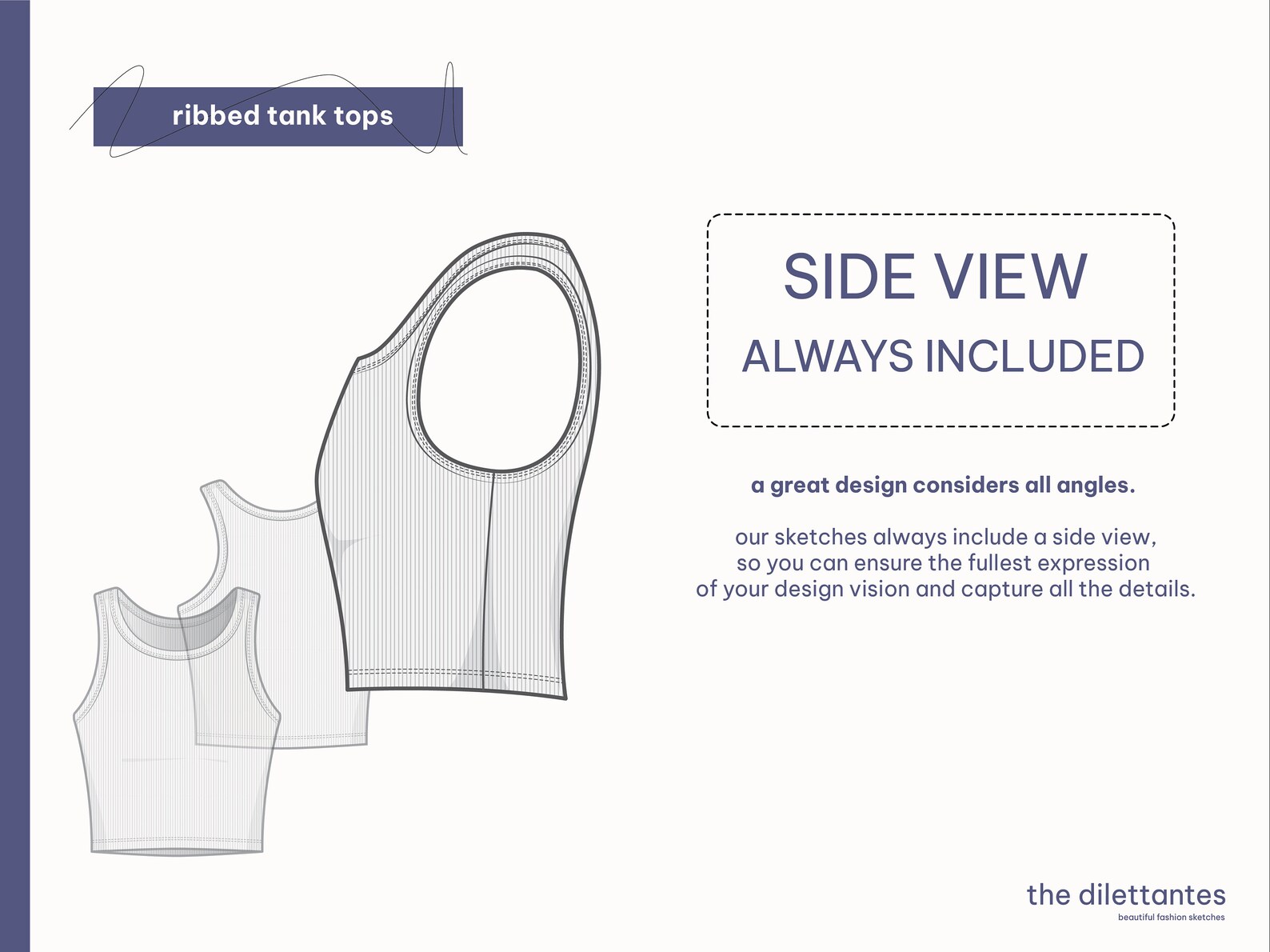 Rib Cropped Crop Top - Vector Mockup Pack Fashion Illustrator Vector ...