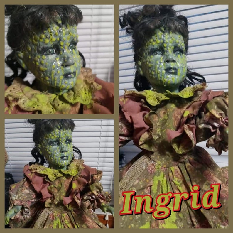 Ingrid Swamp - Creepy Porcelain Doll, Swamp Baby 18" OOAK - Etsy