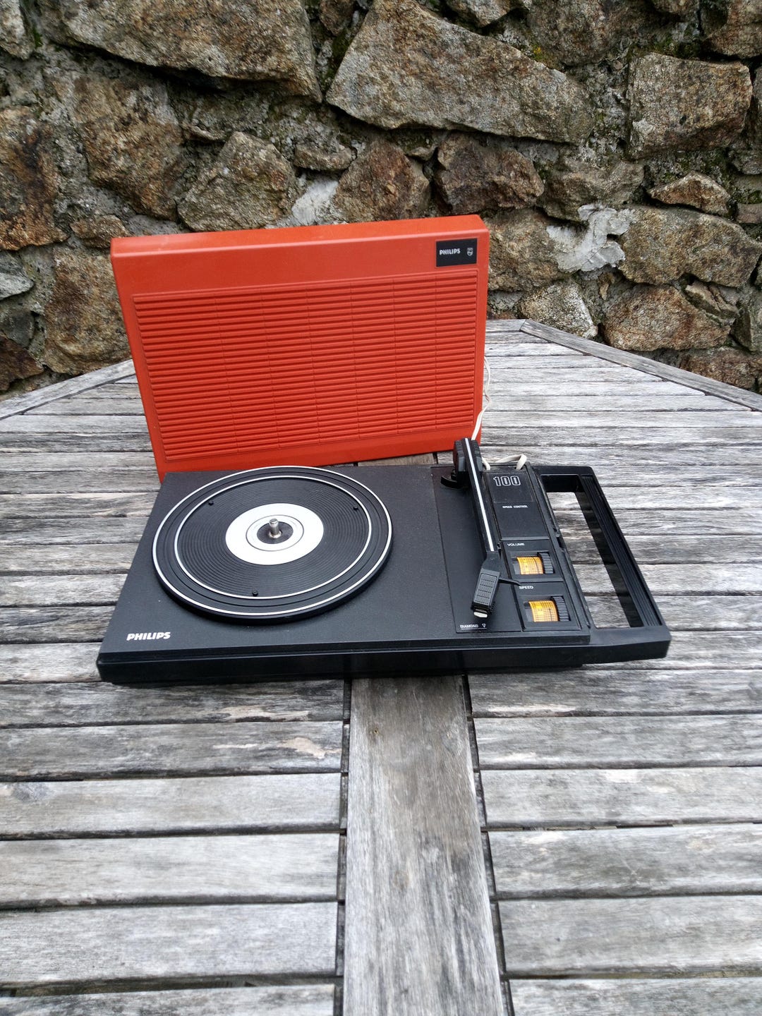 Vintage Philips 100 Record Player 1960-70 - Etsy