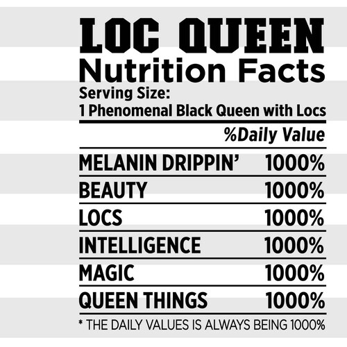 Loc Queen Nutrition Facts SVG File Instant Digital Download | Etsy