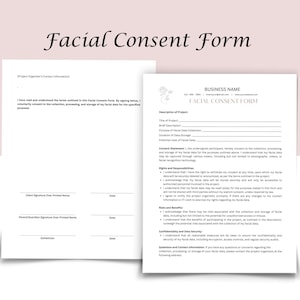 Editable Facial Treatment Forms, Esthetician Templates, Printable ...