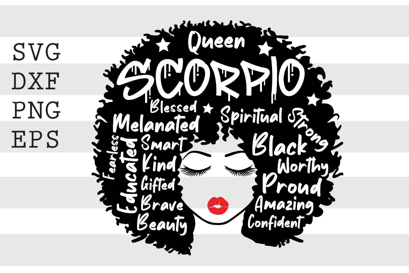 Queen Scorpio SVG PNG file instant digital download | Etsy