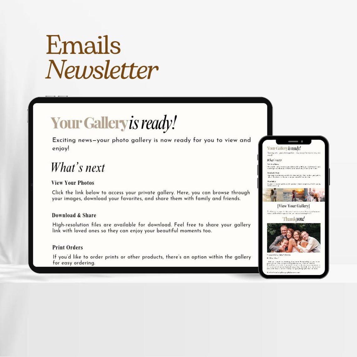 Photography Email Newsletter Templates, Photographer Email Templates ...