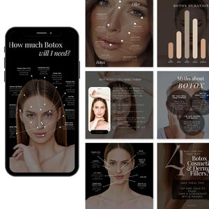 Botox and Filler Instagram Templates, Botox Templates, Beauty Skincare ...