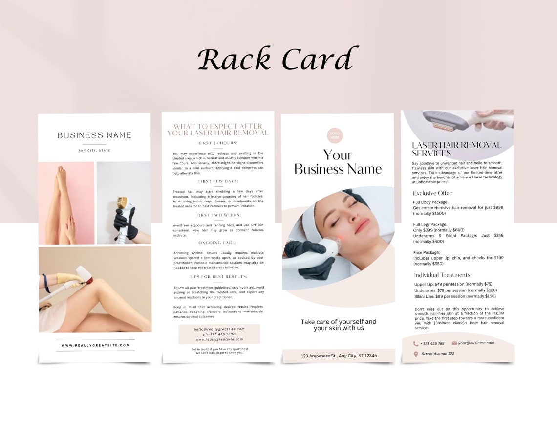 Editable Laser Hair Removal Consent Forms, Intake Form, Fitzpatrick ...