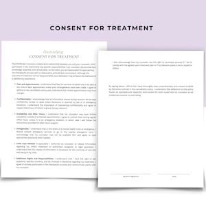 Counseling Intake Form, Informed Consent for Counseling and ...