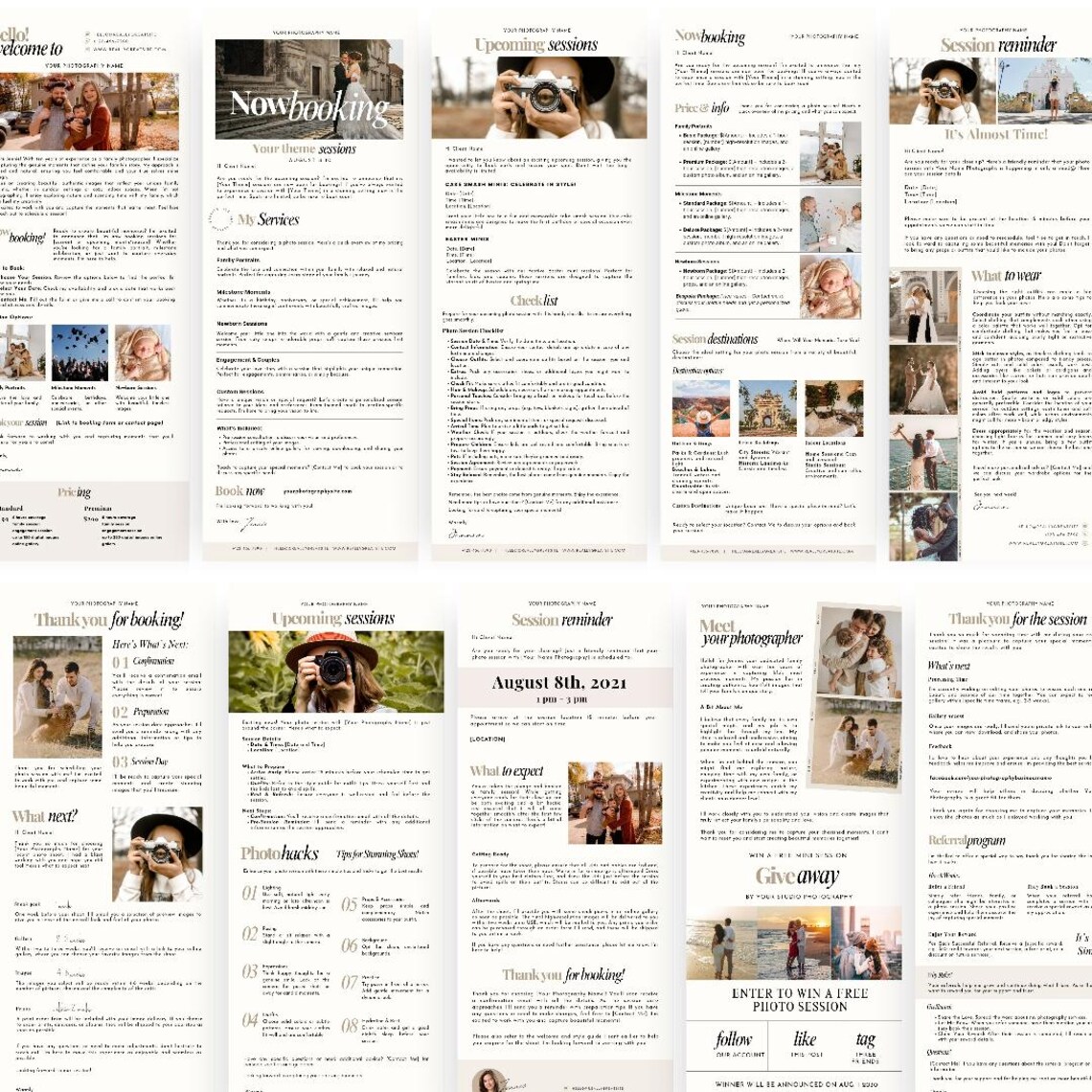 Photography Email Newsletter Templates, Photographer Email Templates ...