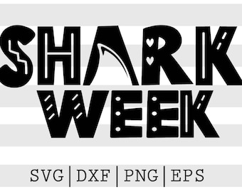 Shark Week Period Svg | Etsy