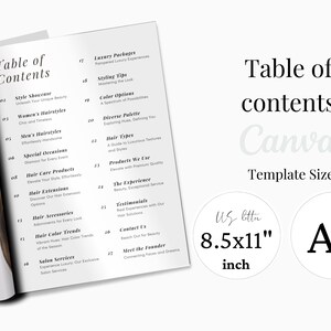 Hair Catalog Canva Template, Product Catalogue, Hair Salon Guide ...