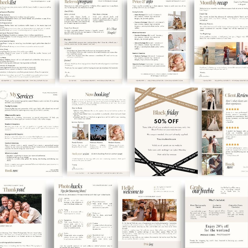 Photography Email Newsletter Templates, Photographer Email Templates ...
