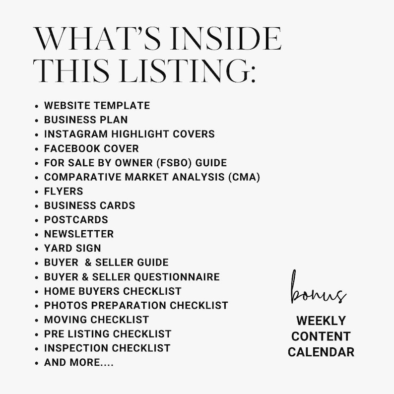 Editable Real Estate Canva Template Bundle, Realtor Marketing (digital ...