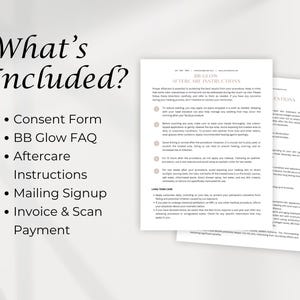 BB Glow Forms, Client Consent Form, Invoice Template, Business Card ...