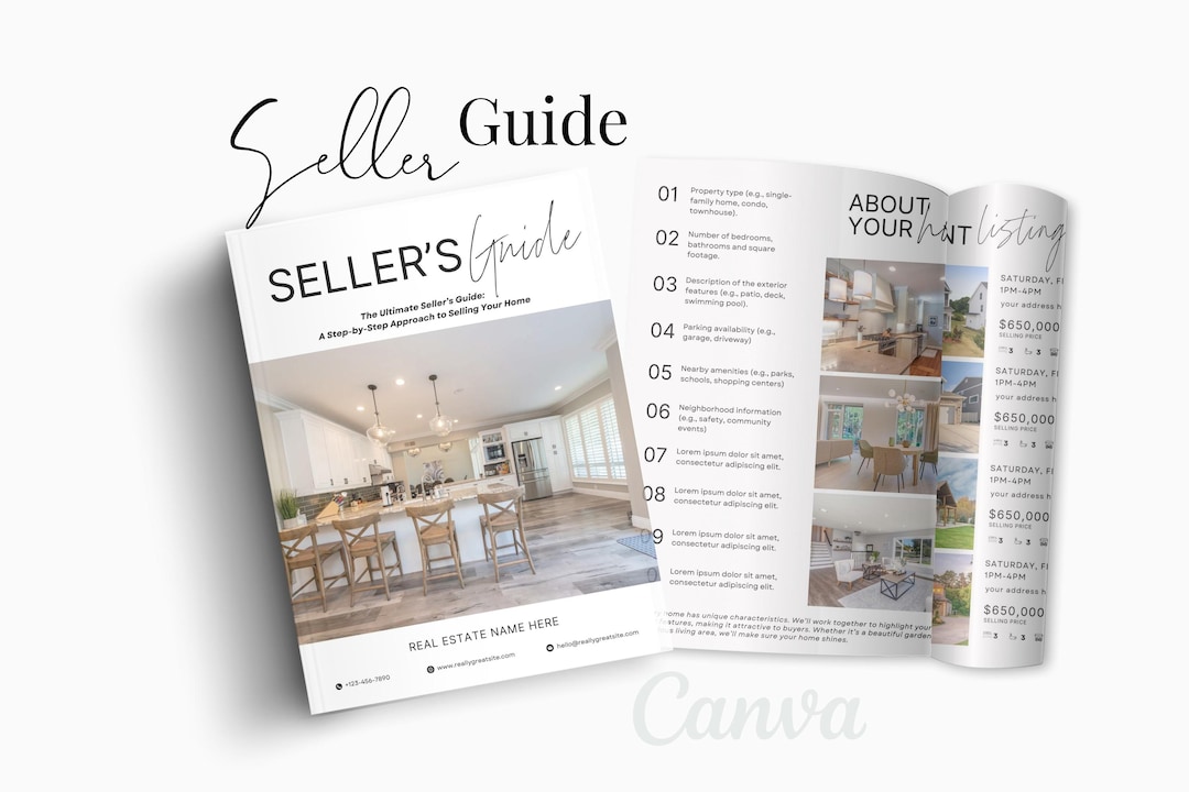 Home Seller Guide Template, Home Selling Process, Realtor Branding ...