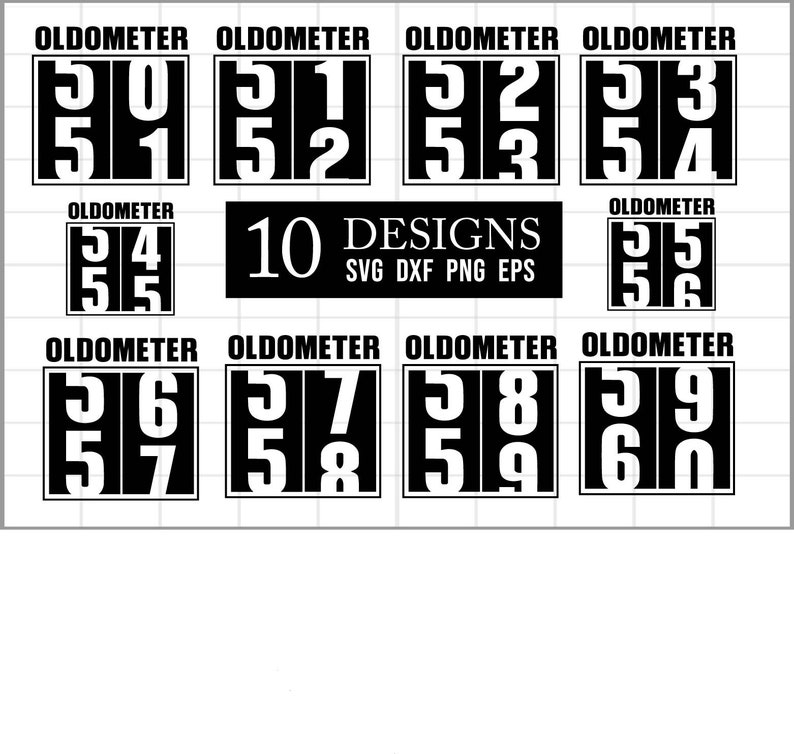 10 Funny Designs, Oldometer, SVG, PNG File, T-shirt Design, Instant ...