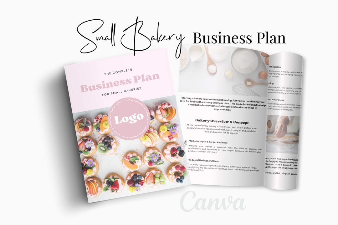 Small Bakery Business Plan Guide, Editable Business Plan Guide ...