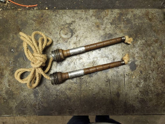 Antique Jump Rope Made From Antique Spindles Wood Spool Juml - Etsy