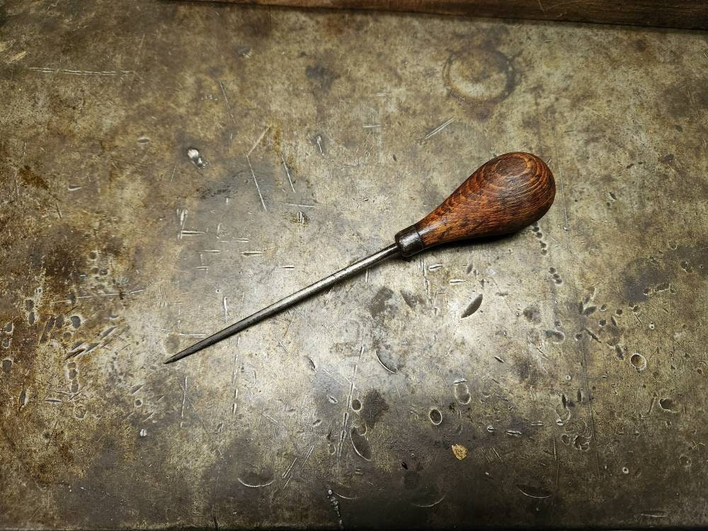 Hand Held Antique Leather Awl