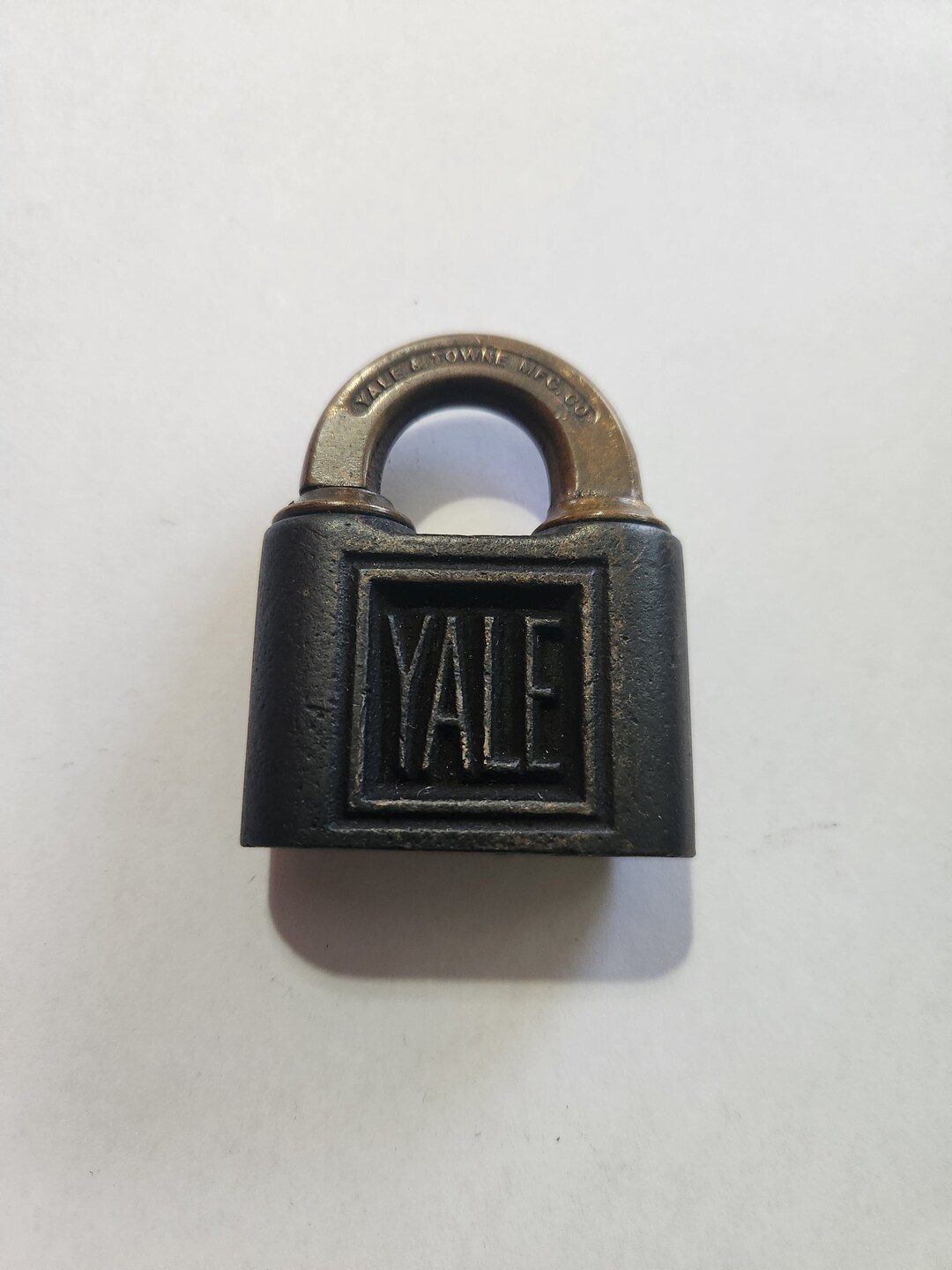 Vintage Brass Lock, Lock Without Key, Yale Cloverleaf Design, Antique ...