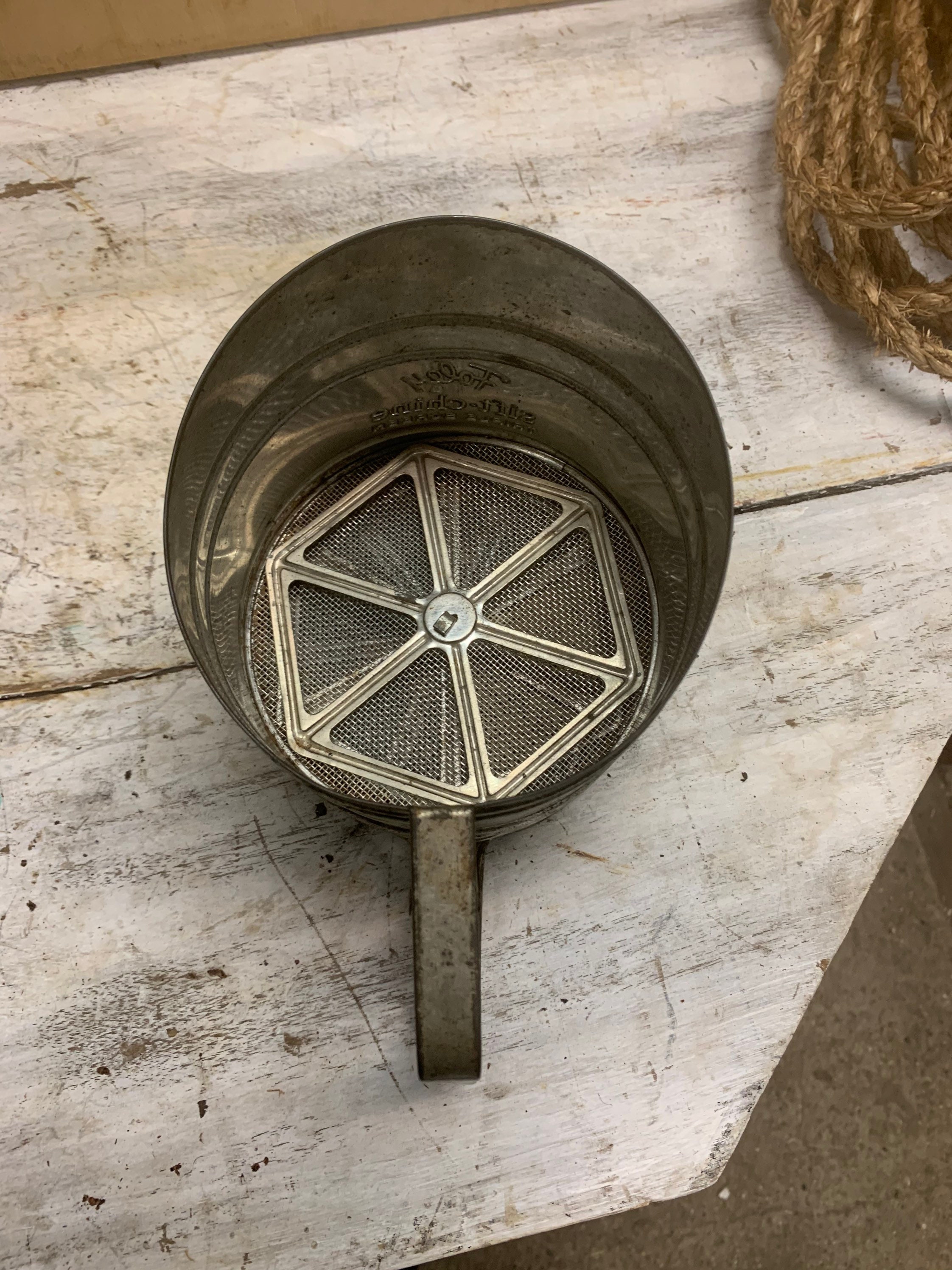 Vintage Foley Sift Chine Triple Screen Handheld Flour Sifter - Etsy