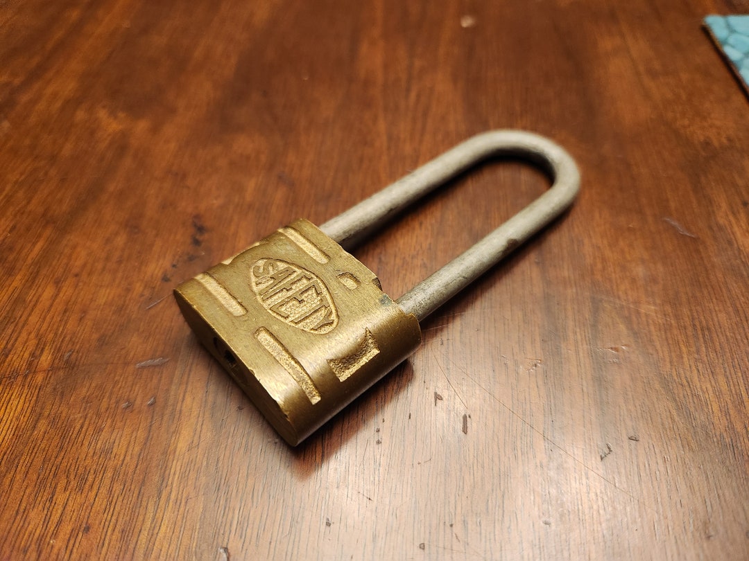 GLS Vintage Bicycle Lock Without Keys, Vintage Retro Bike Lock, Long ...