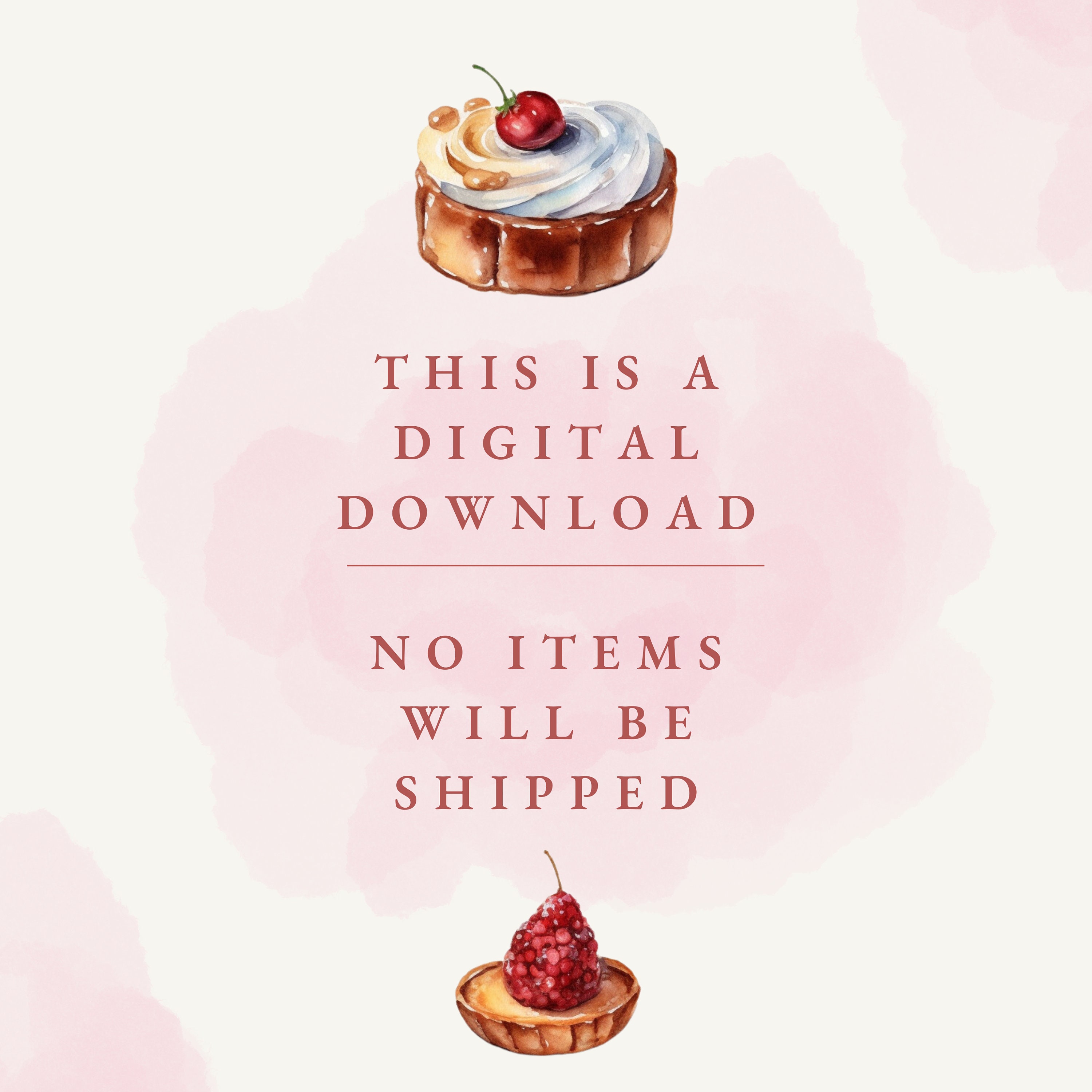 Watercolor French Pastries Vol.1 Clipart | French Desserts PNG ...