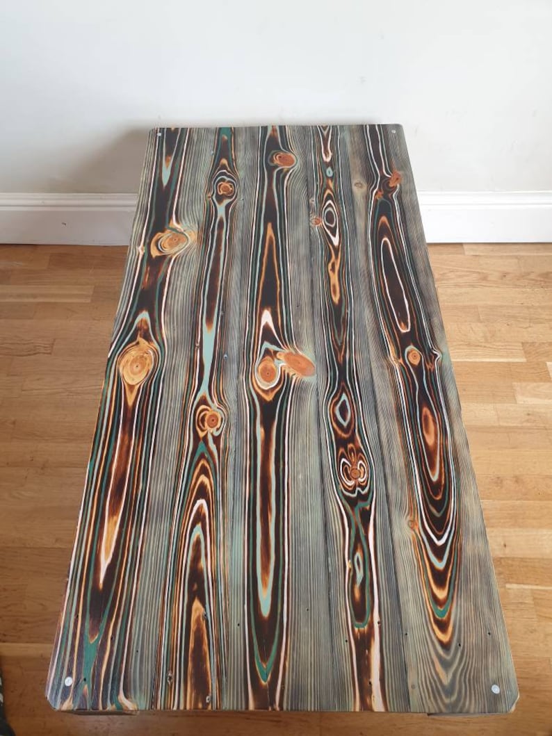 Reclaimed Retro Pallet Coffee Table 'evil Eye' in - Etsy