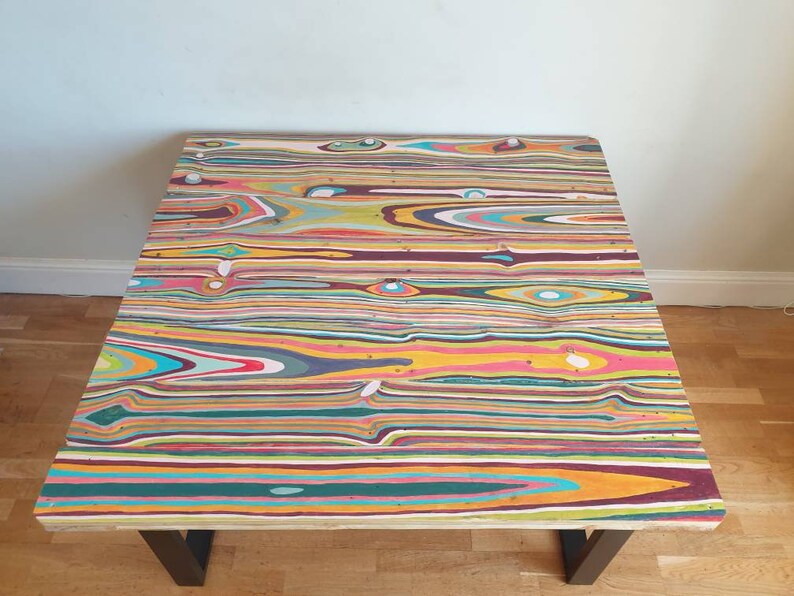 Multi Coloured Dining Table - Etsy UK