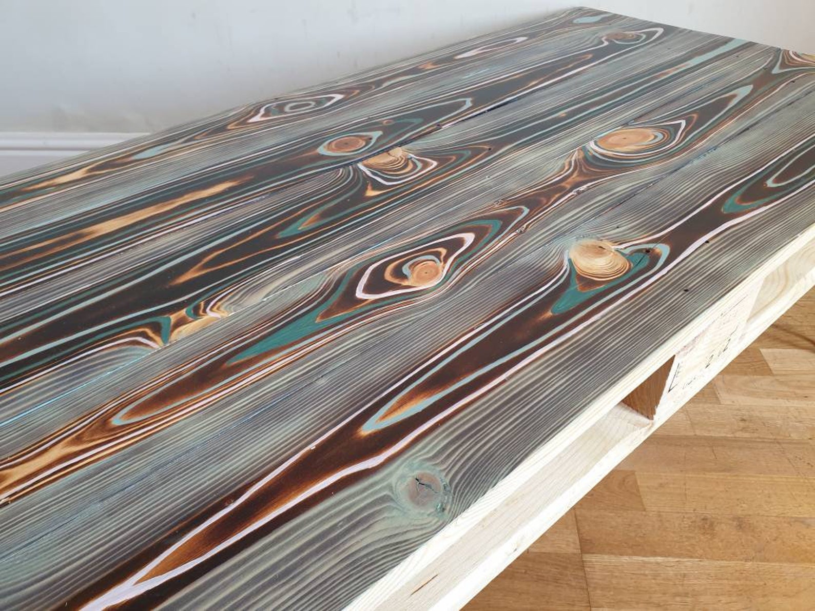 Reclaimed Retro Pallet Coffee Table 'evil Eye' in - Etsy