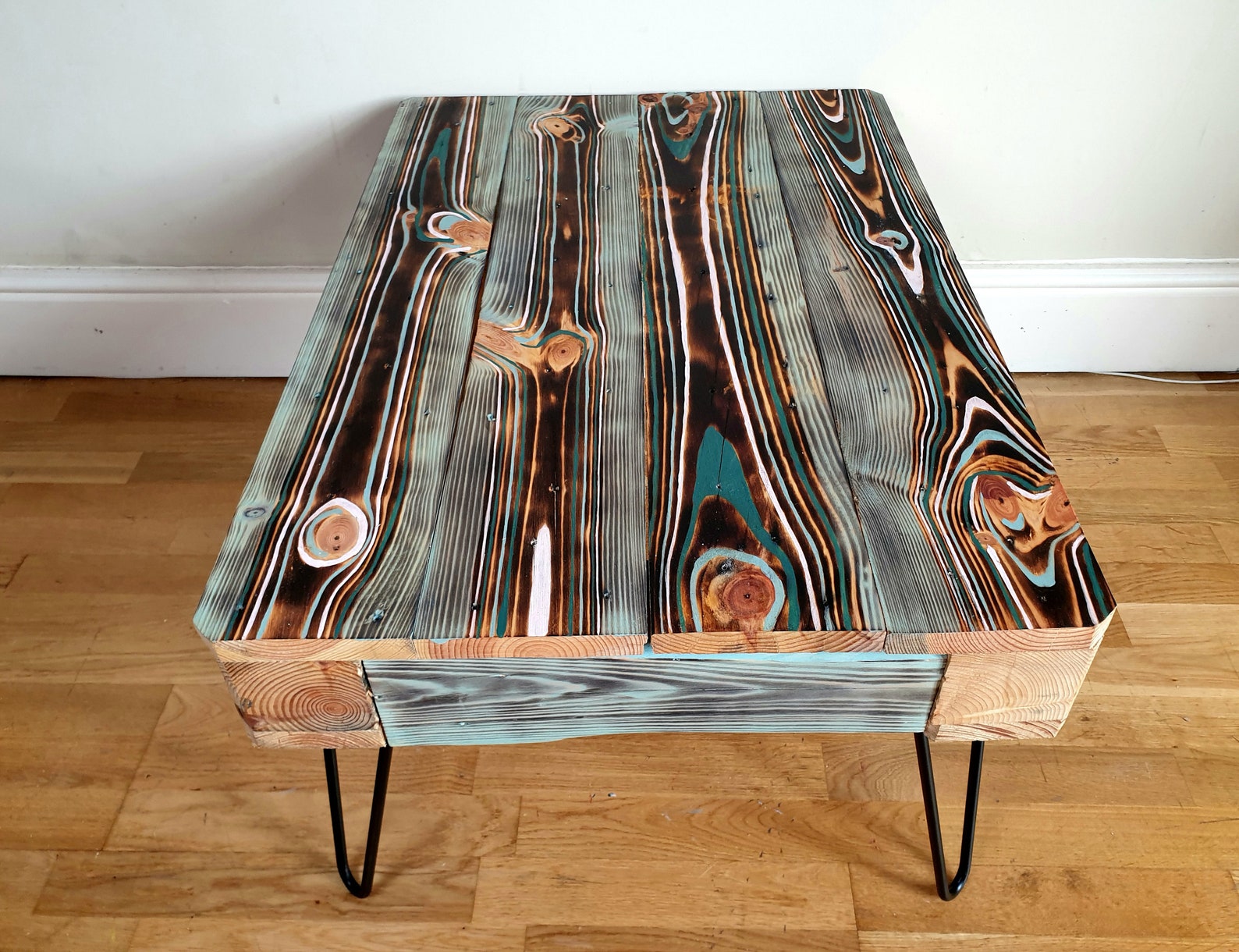 Reclaimed Retro Pallet Coffee Table 'evil Eye' in | Etsy