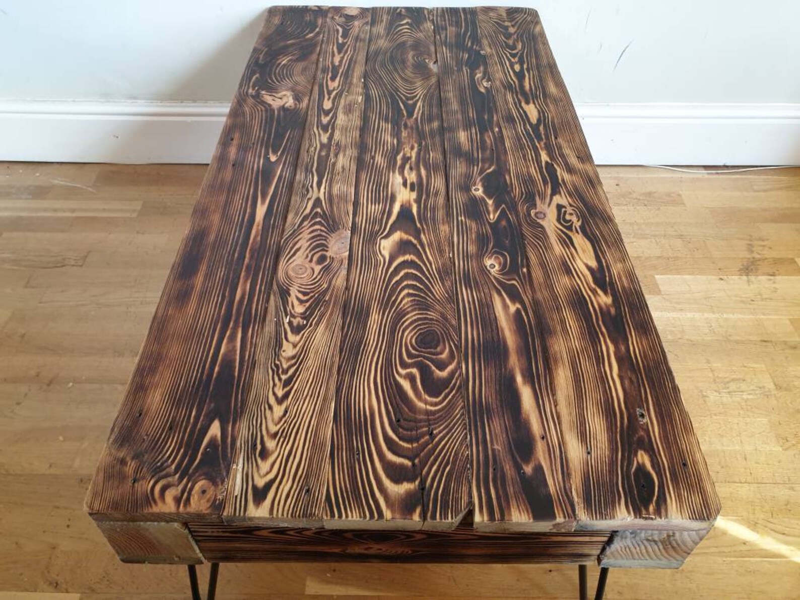 Upcycled Pallet Coffee Table With Industrial Hairpin Legs - Etsy