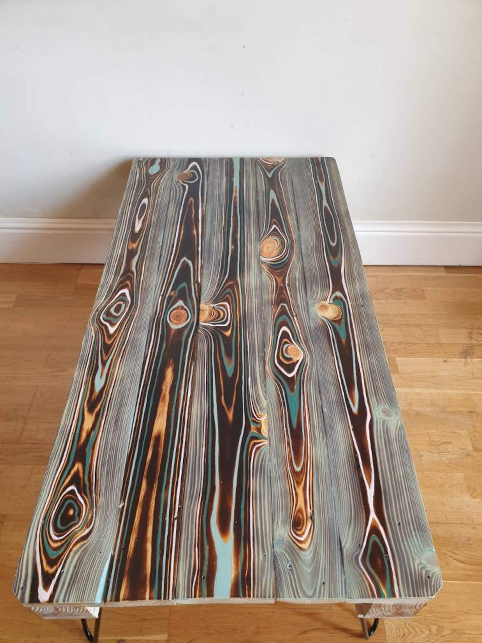 Reclaimed Retro Pallet Coffee Table 'evil Eye' in - Etsy