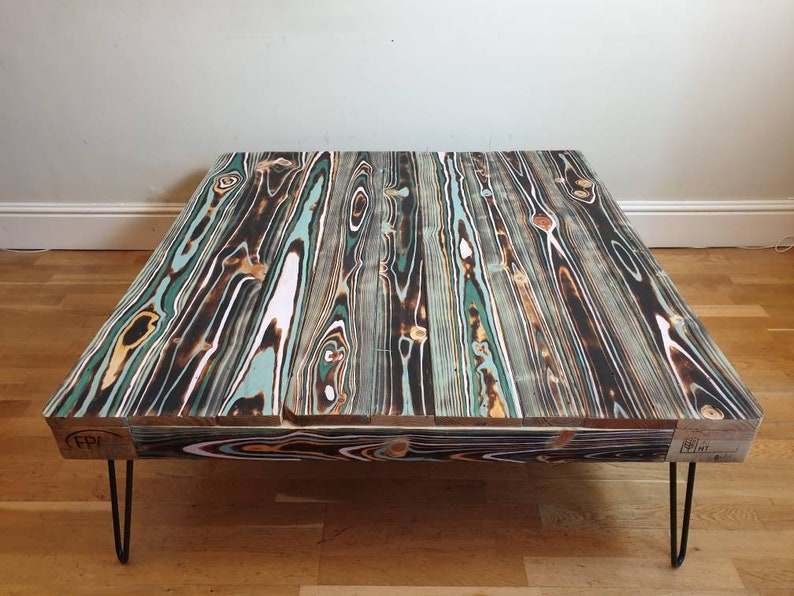 Reclaimed Retro Pallet Coffee Table 'evil Eye' in - Etsy