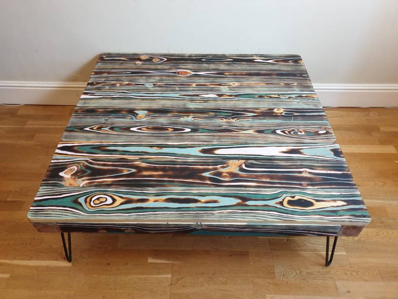 Reclaimed Retro Pallet Coffee Table 'evil Eye' in | Etsy