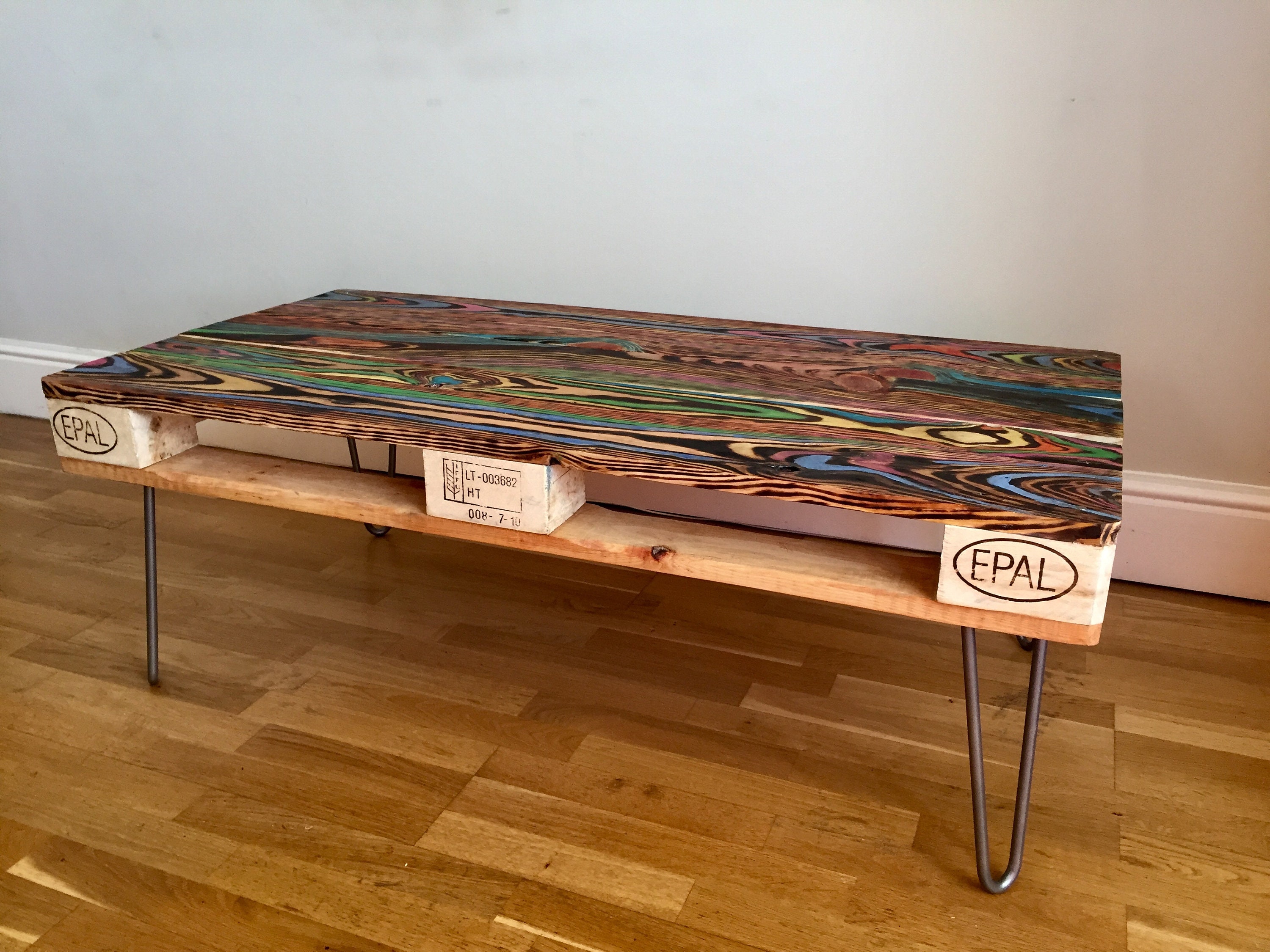 Reclaimed Retro Pallet Coffee Table in Urban Farmhouse Style - Etsy