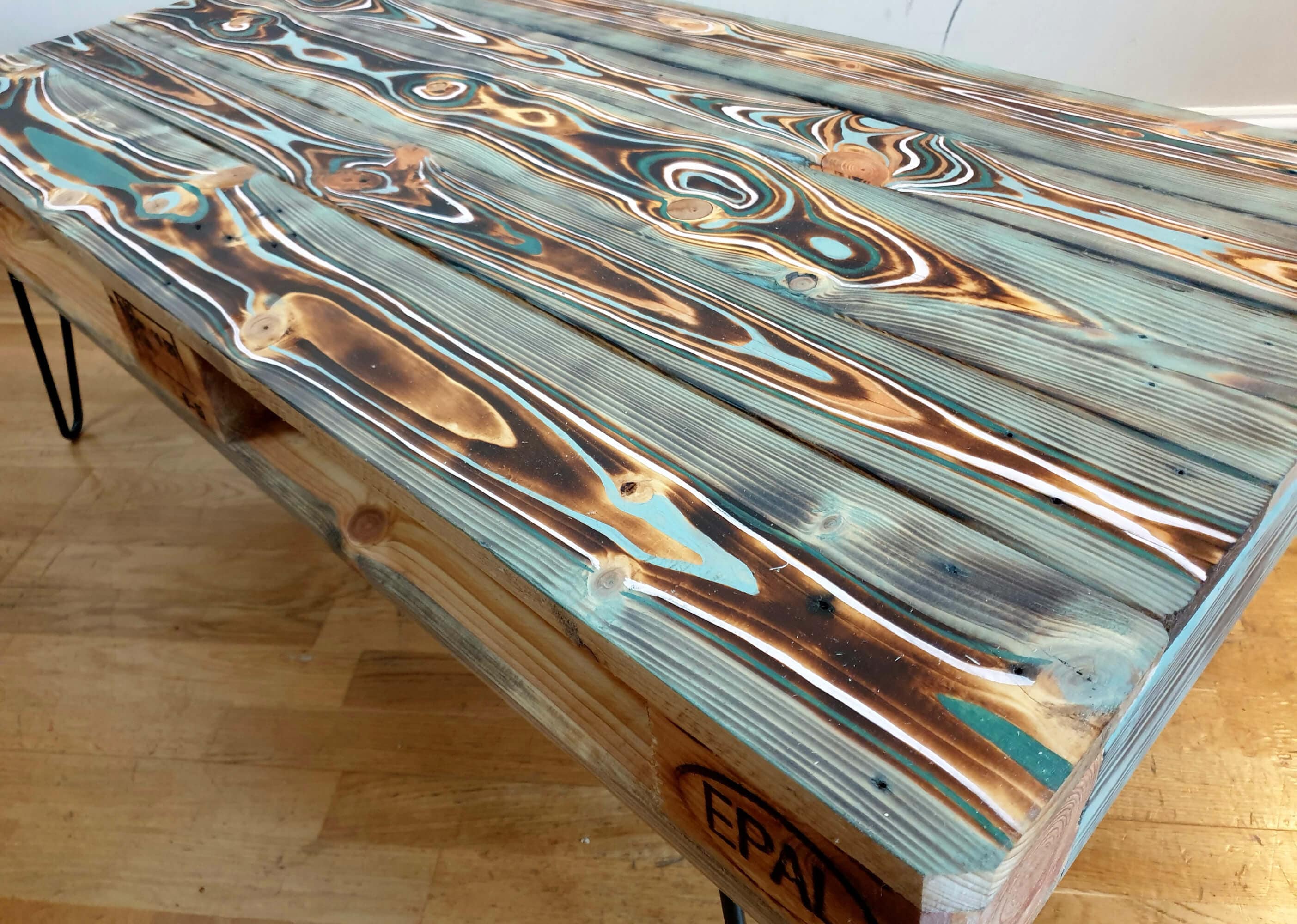 Reclaimed Retro Pallet Coffee Table 'evil Eye' in - Etsy UK