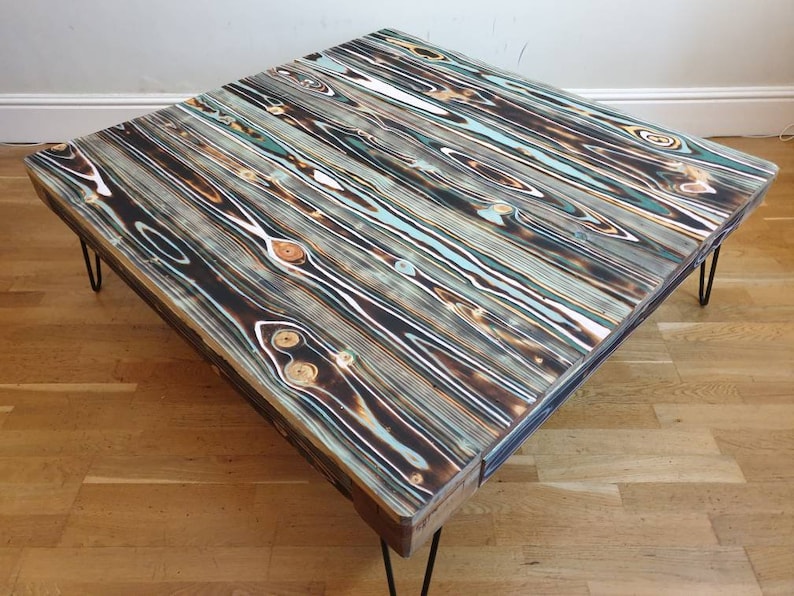 Reclaimed Retro Pallet Coffee Table 'evil Eye' in - Etsy