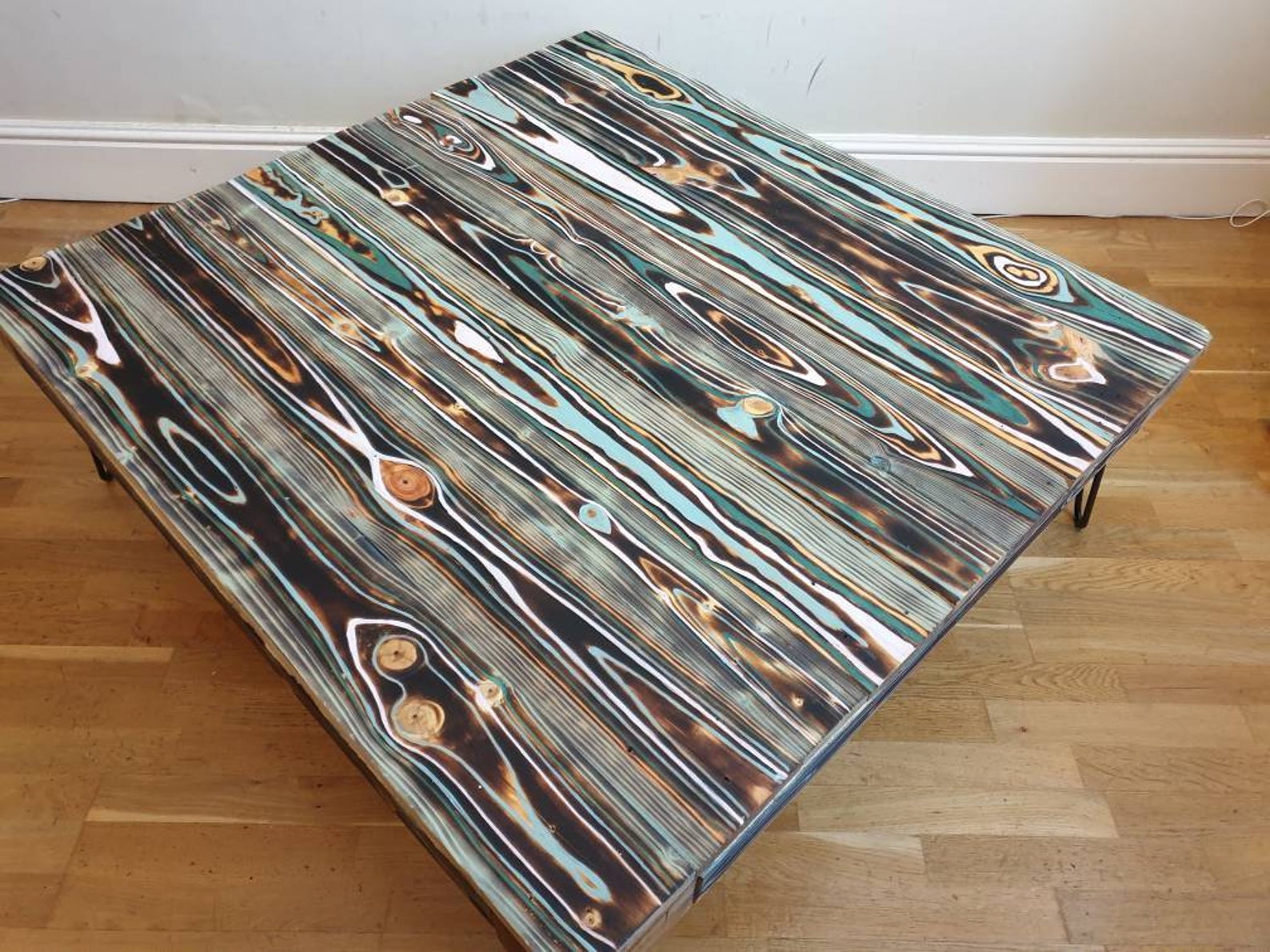 Reclaimed Retro Pallet Coffee Table 'evil Eye' in - Etsy