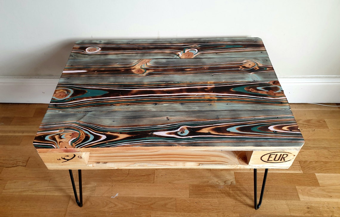 Reclaimed Retro Pallet Coffee Table 'evil Eye' in - Etsy UK
