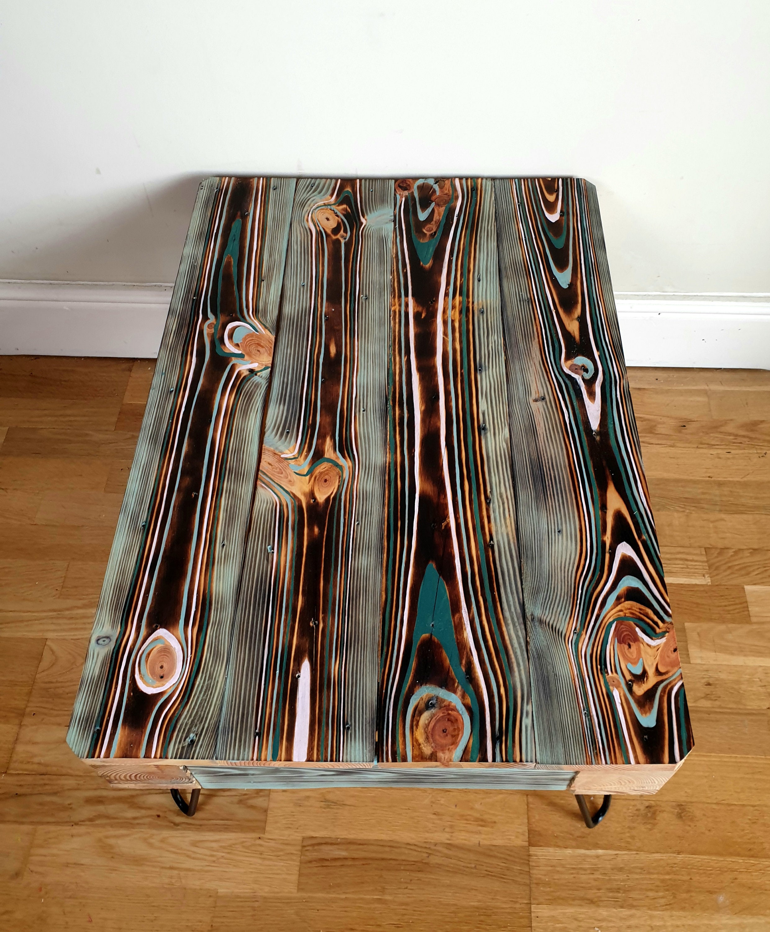 Reclaimed Retro Pallet Coffee Table 'evil Eye' in | Etsy