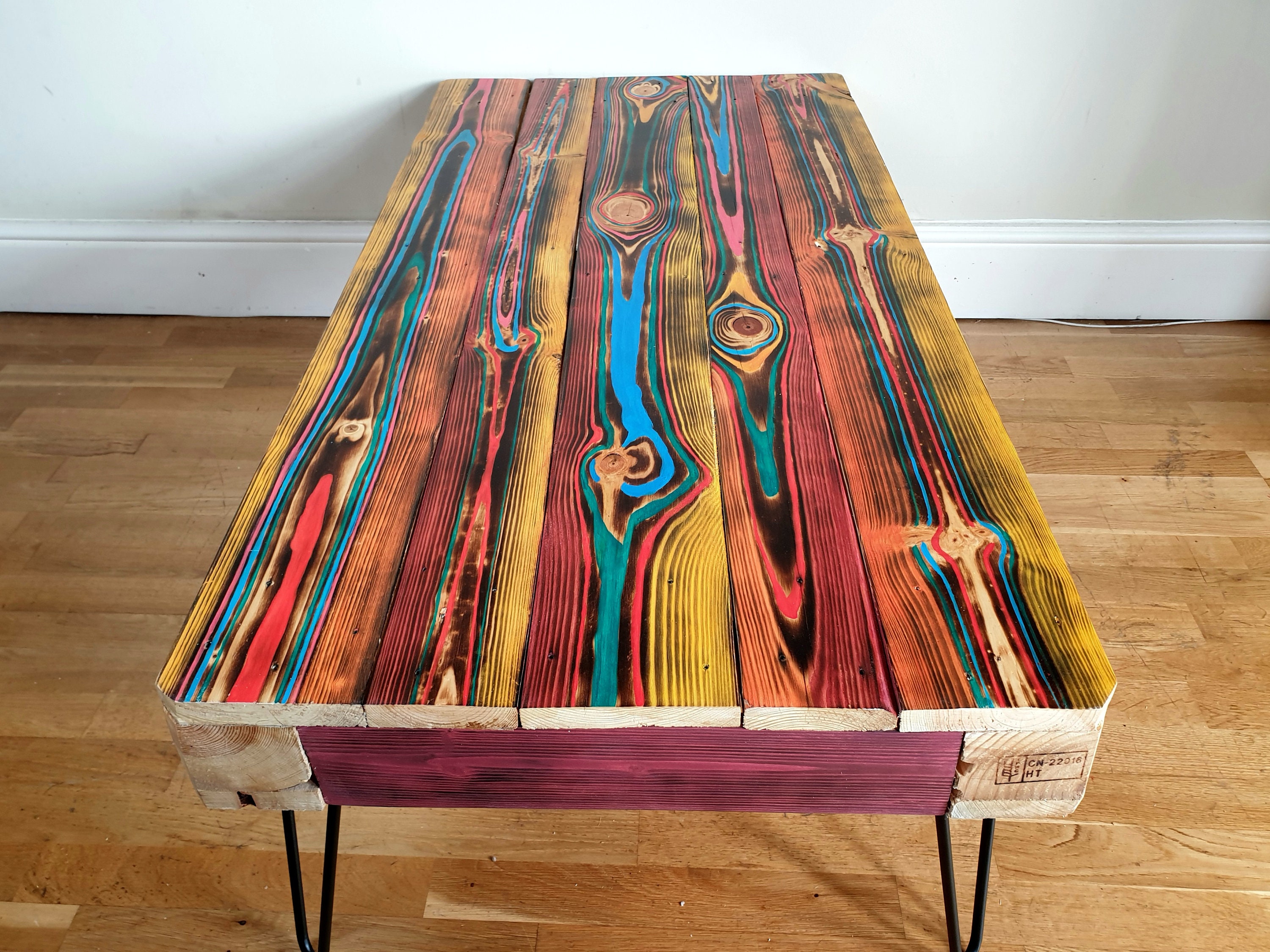 Reclaimed Retro Pallet Coffee Table in Urban Farmhouse Style - Etsy