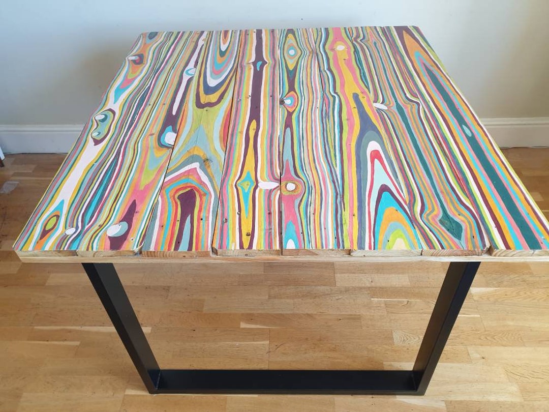 Multi Coloured Dining Table - Etsy