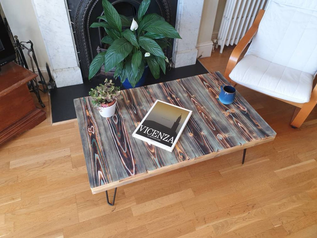 Reclaimed Retro Pallet Coffee Table 'evil Eye' in Urban Farmhouse Style ...