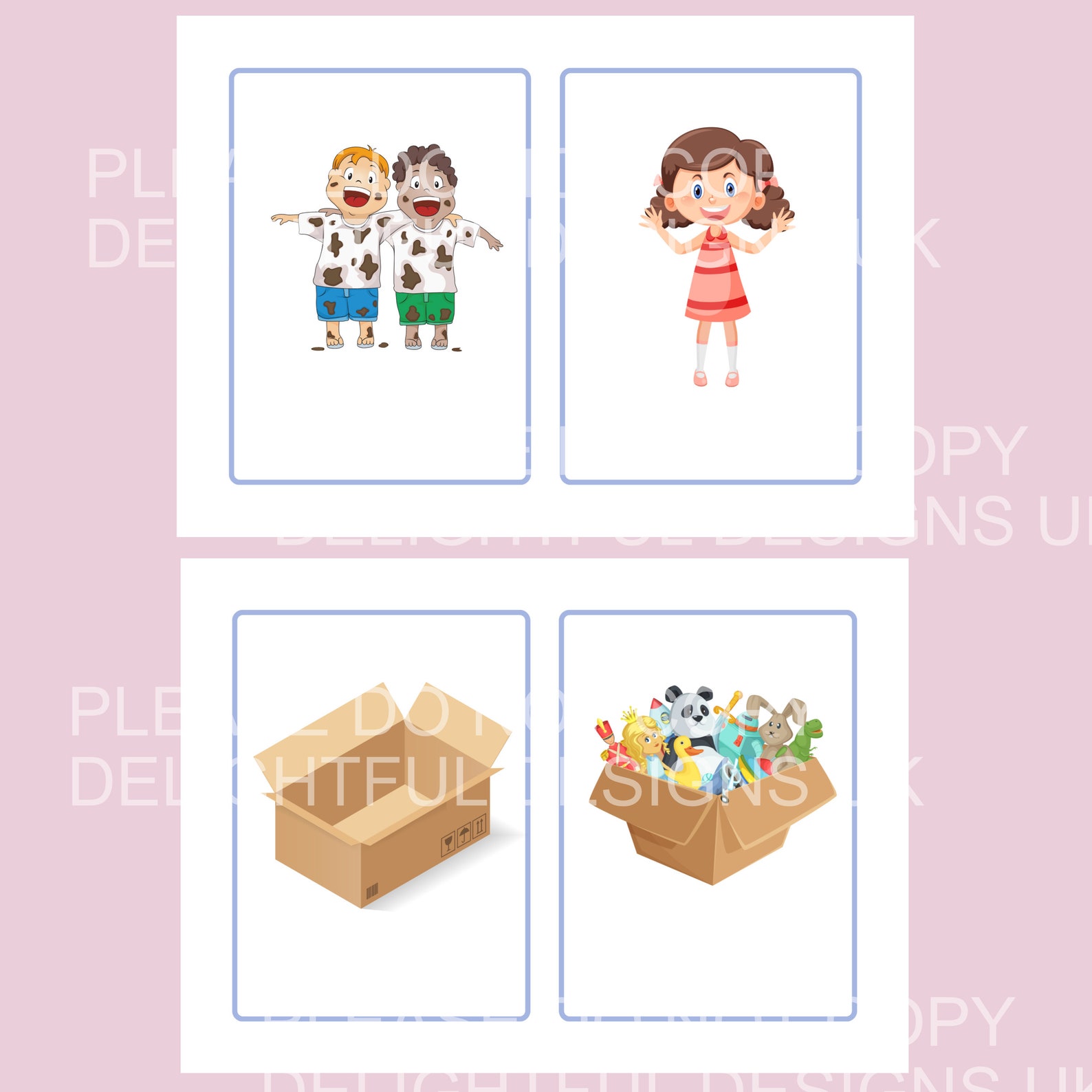 Flash Cards Opposites, Printable Activity, Pairing Cards & Words, Home ...