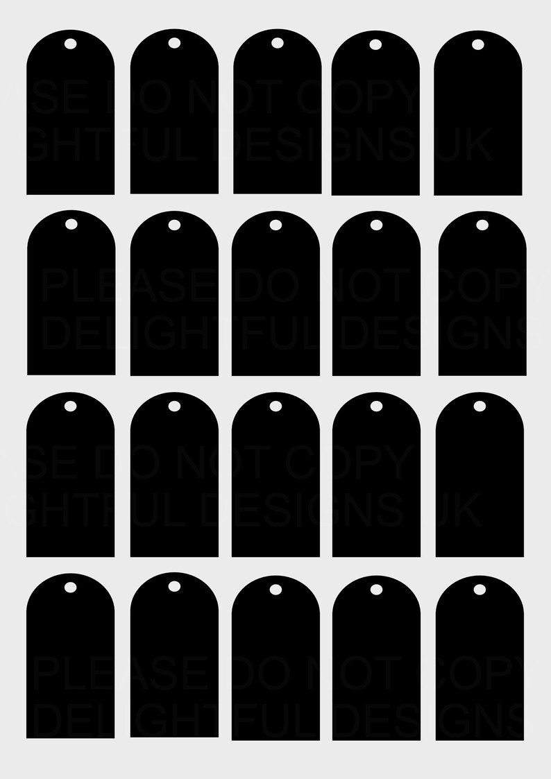 Printable Christmas Tags Print and Cut A4 and US Letter - Etsy