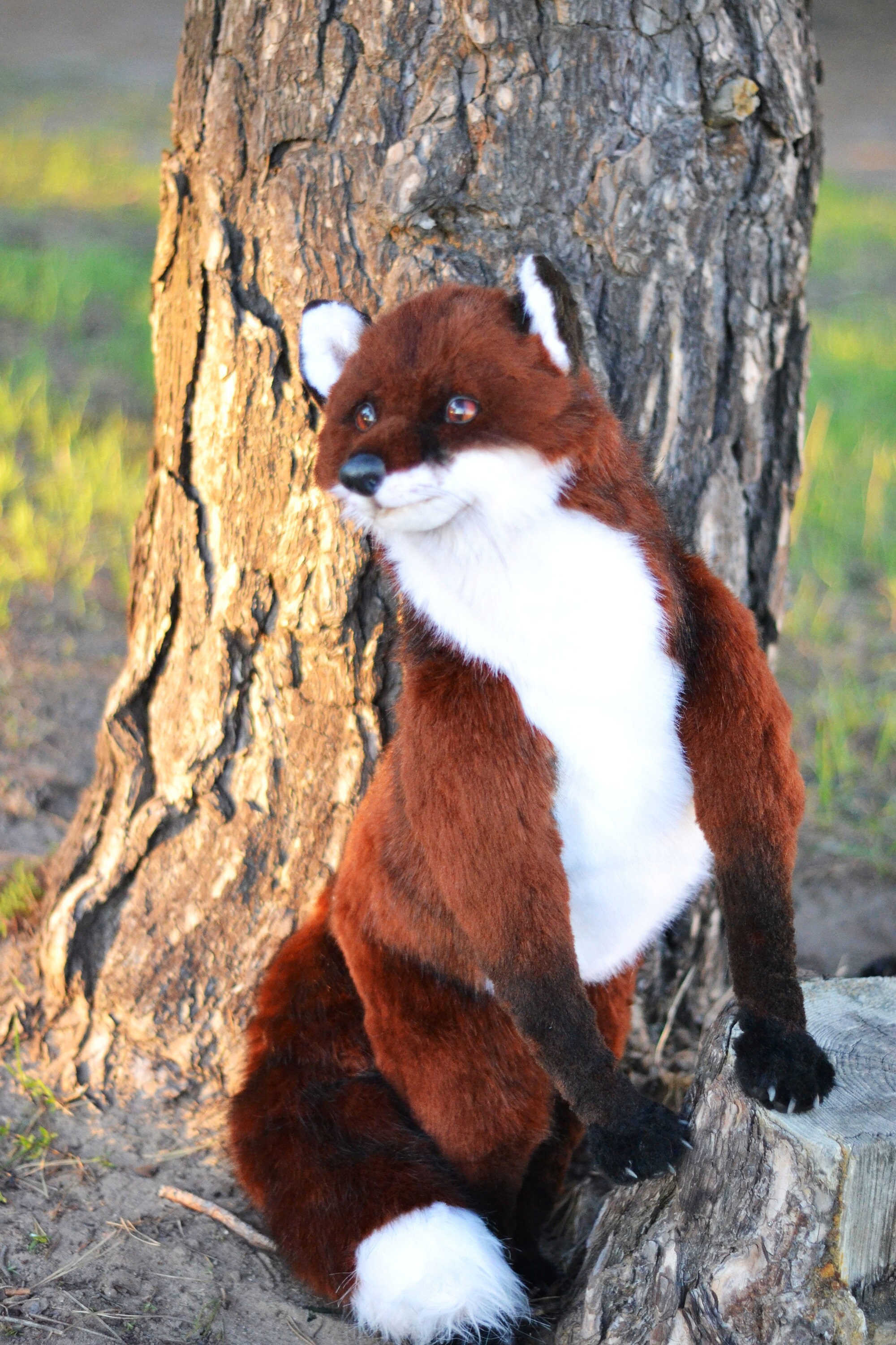 Fox red fox OEAC handmade teddy collector artist stuffed teddy | Etsy