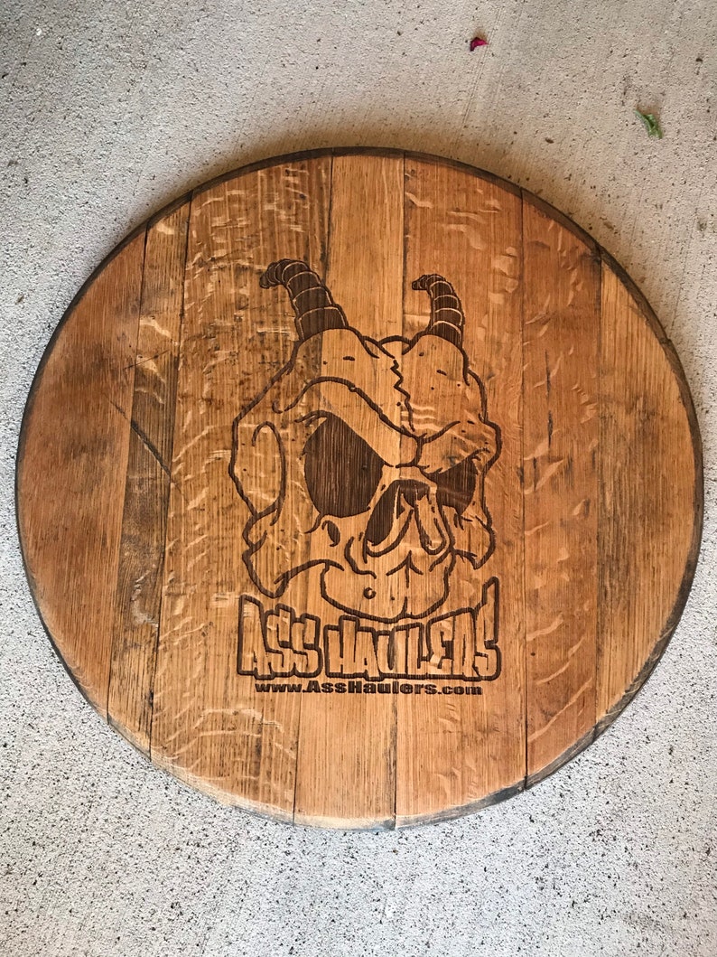Custom Laser Engraved Bourbon Barrel Head - Etsy