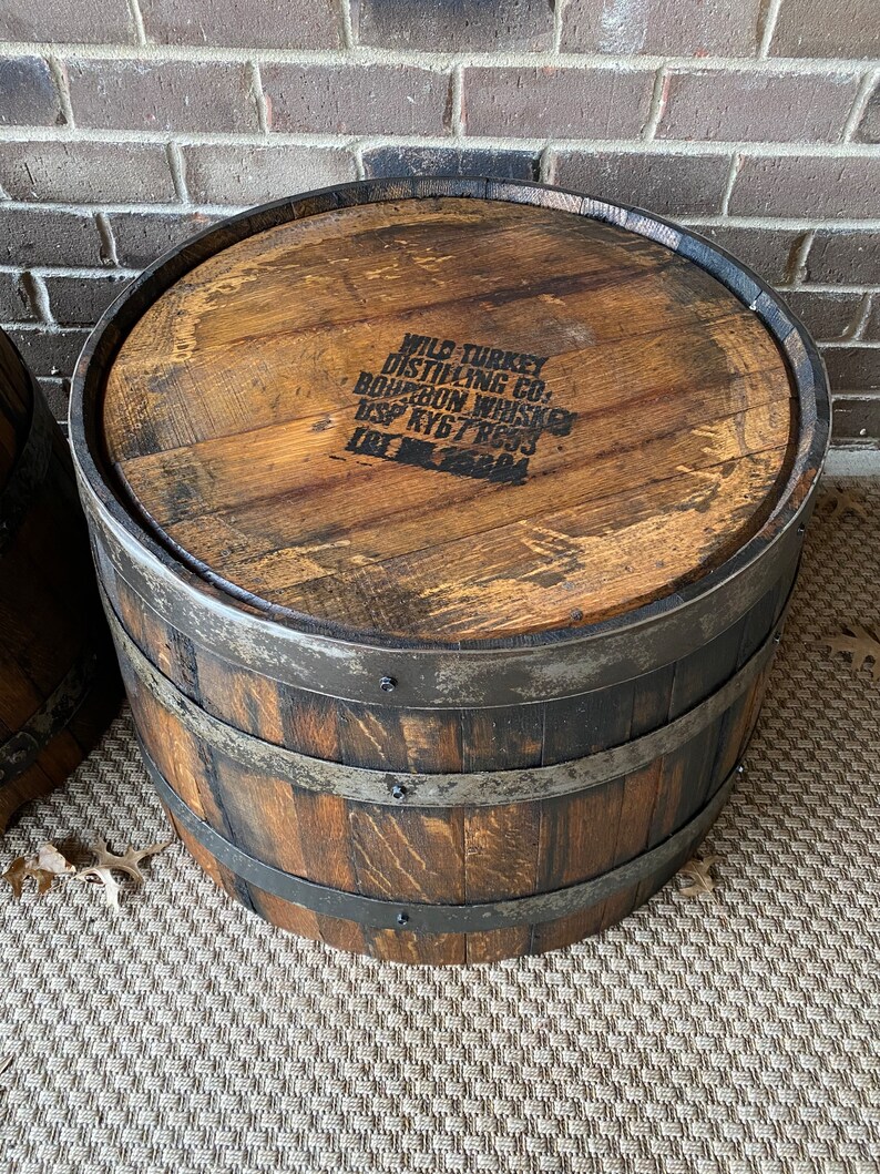 Repurposed Kentucky Bourbon Barrel Coffee Table FREE SHIPPING - Etsy